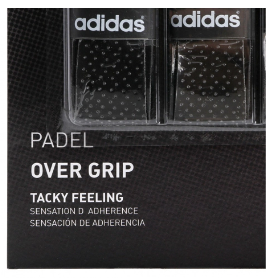 Overgrip Adidas Beach tennis Tacky Feeling- 3 unidades (Preto)